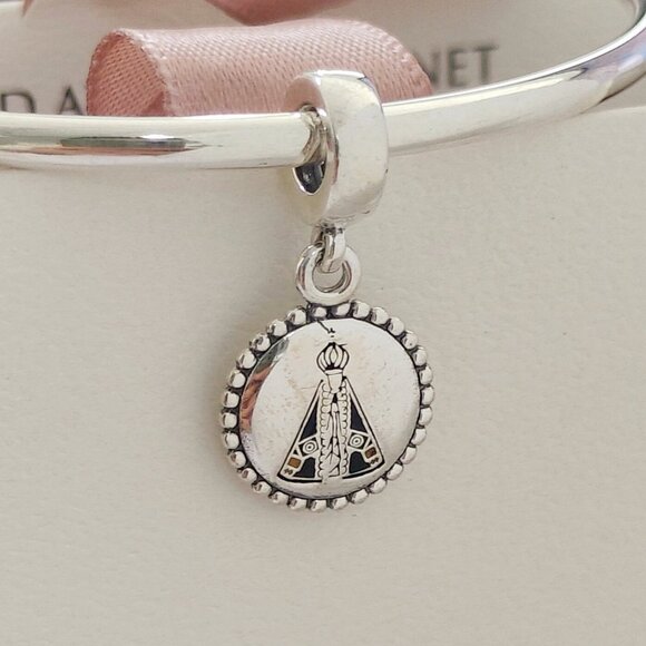 Pandora | Jewelry | Pandora Faith Our Lady Exclusive Dangle Charm With ...